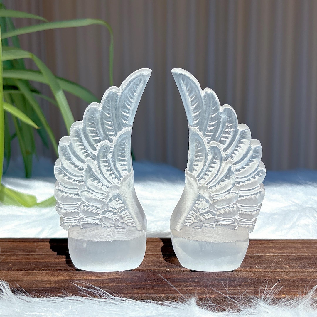 Natural Selenite Wings,quartz Crystal Angel Wings,mineral Specimen ...