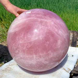 244.2LB Natural Rose Quartz Sphere,large Crystal Ball,huge Quartz Ball ...