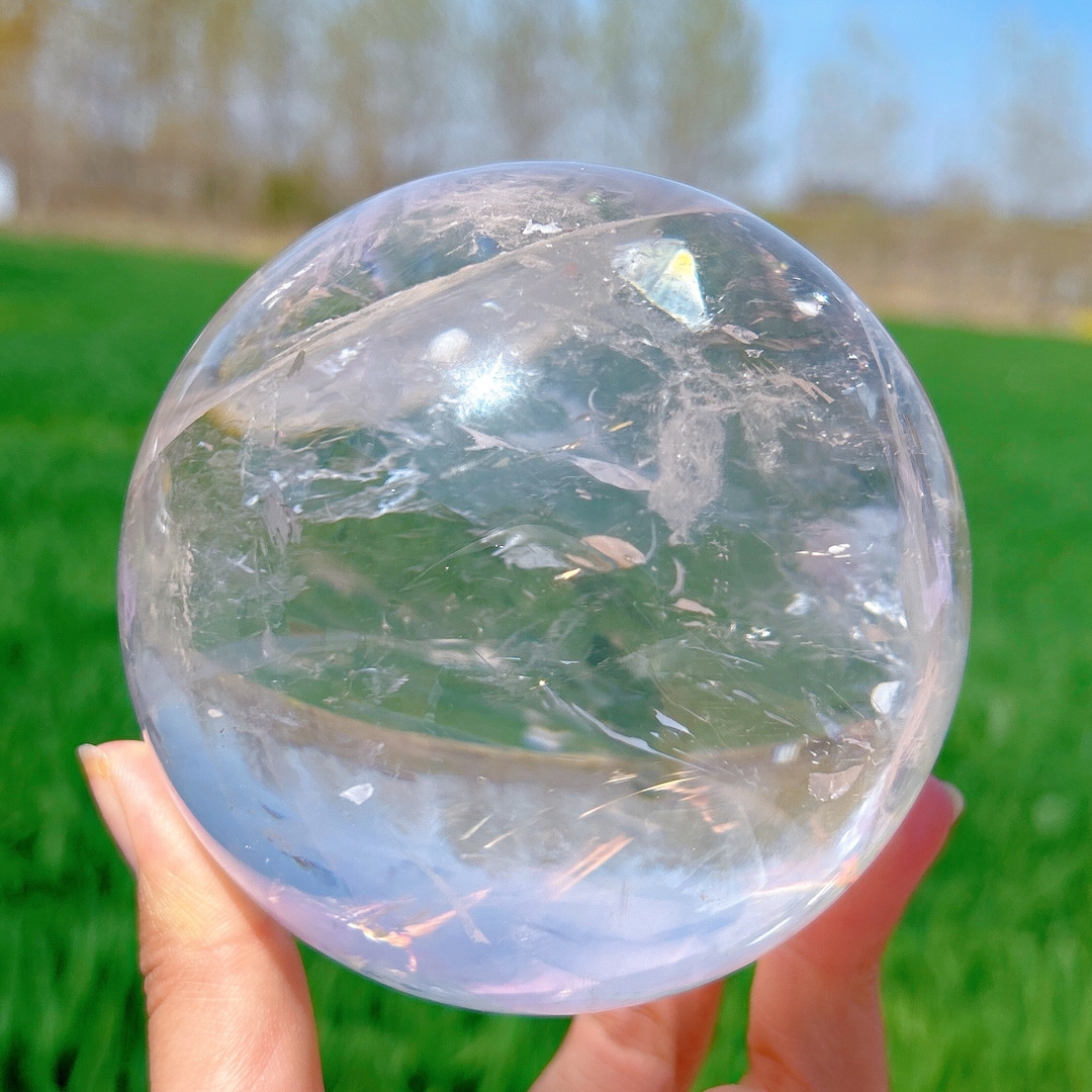 105mm Natural Clear Quartz Sphere,crystal Sphere,clear Quartz Ball ...