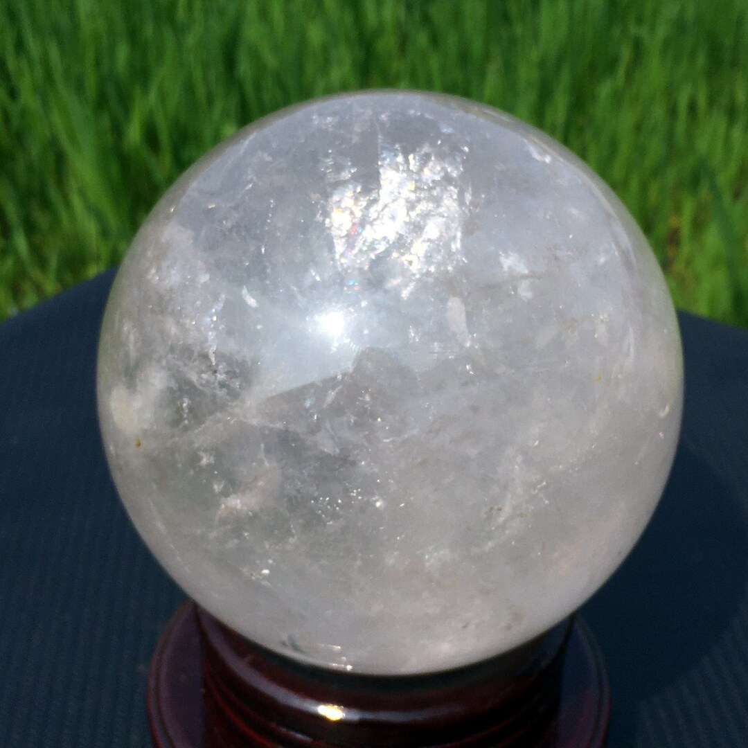 153mm Natural Clear Quartz Sphere,crystal Sphere,smokey Quartz Sphere ...
