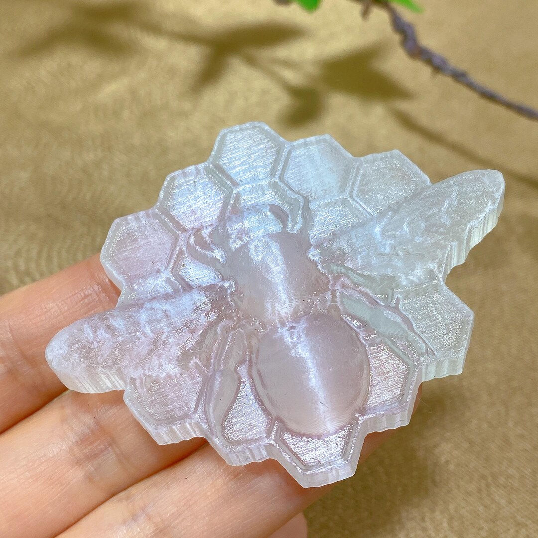 Natural Selenite Bee,quartz Crystal Bee,mineral Specimen,reiki Healing ...