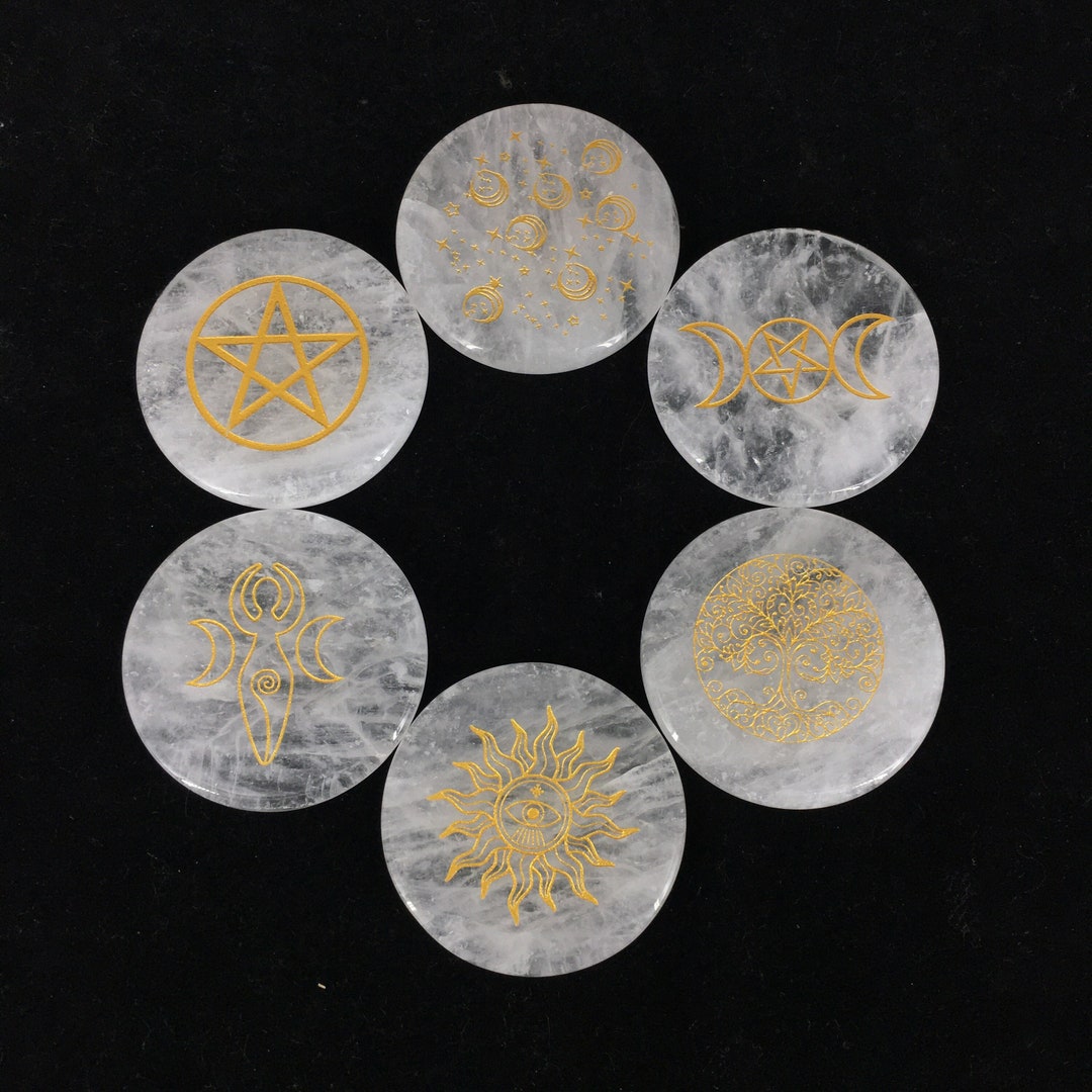 Natural Clear Quartz Crystal Teacup Mat,quartz Crystal Charging Plate ...