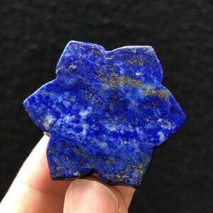 35mm Natural Lapis Lazuli Flower,hand Carved Flower,lapis Lazuli ...