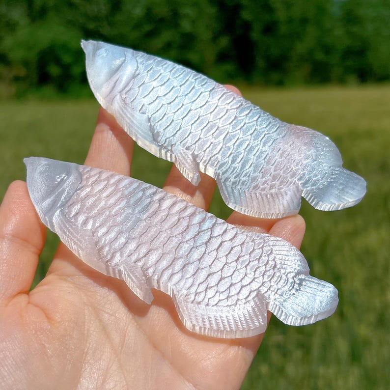 Natural Selenite Fish,quartz Crystal Fish,selenite Goldfish,mineral ...