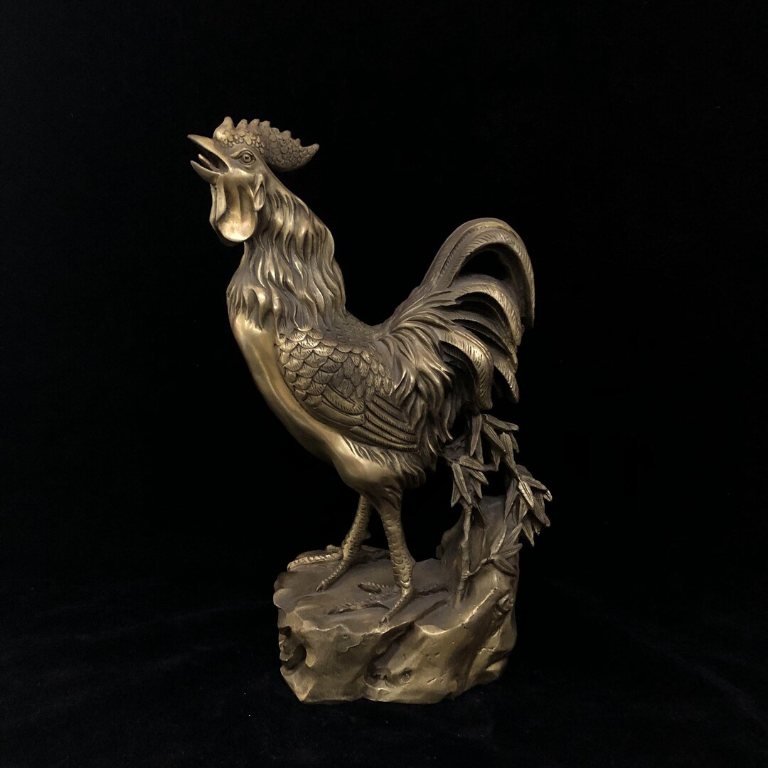 Copper Golden Chicken,hand Carved Copper Chicken,hand Carved ,reiki ...