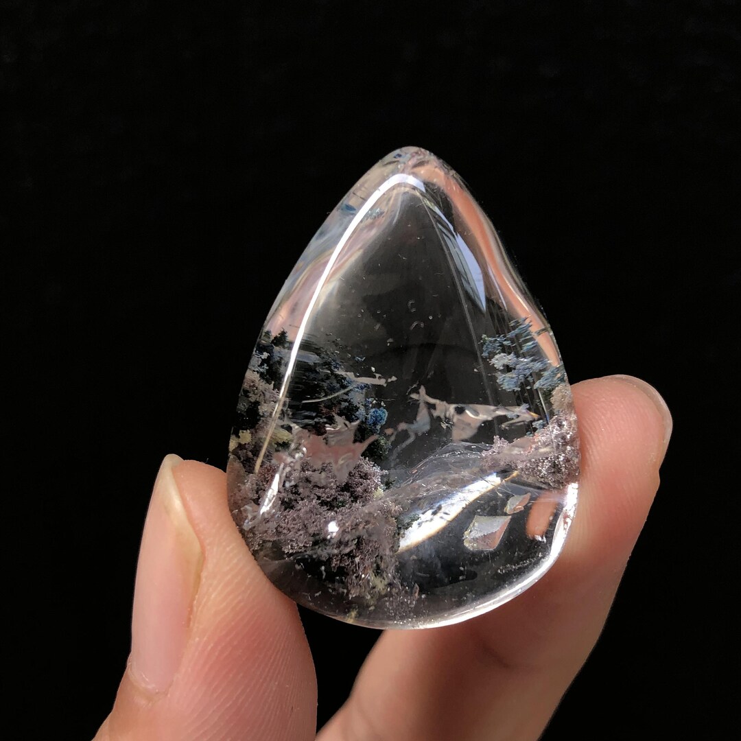 Garden Quartz Pendant,crystal Necklace,colourful Garden Quartz,ghost ...