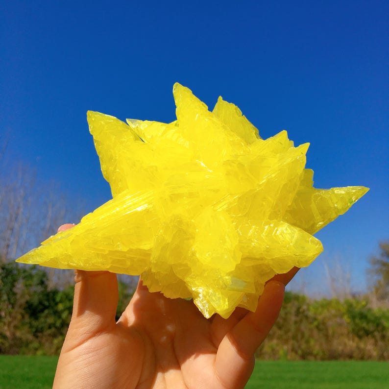 Native Sulfur Specimens Cluster,yellow Native Sulfur,crystal Gifts ...