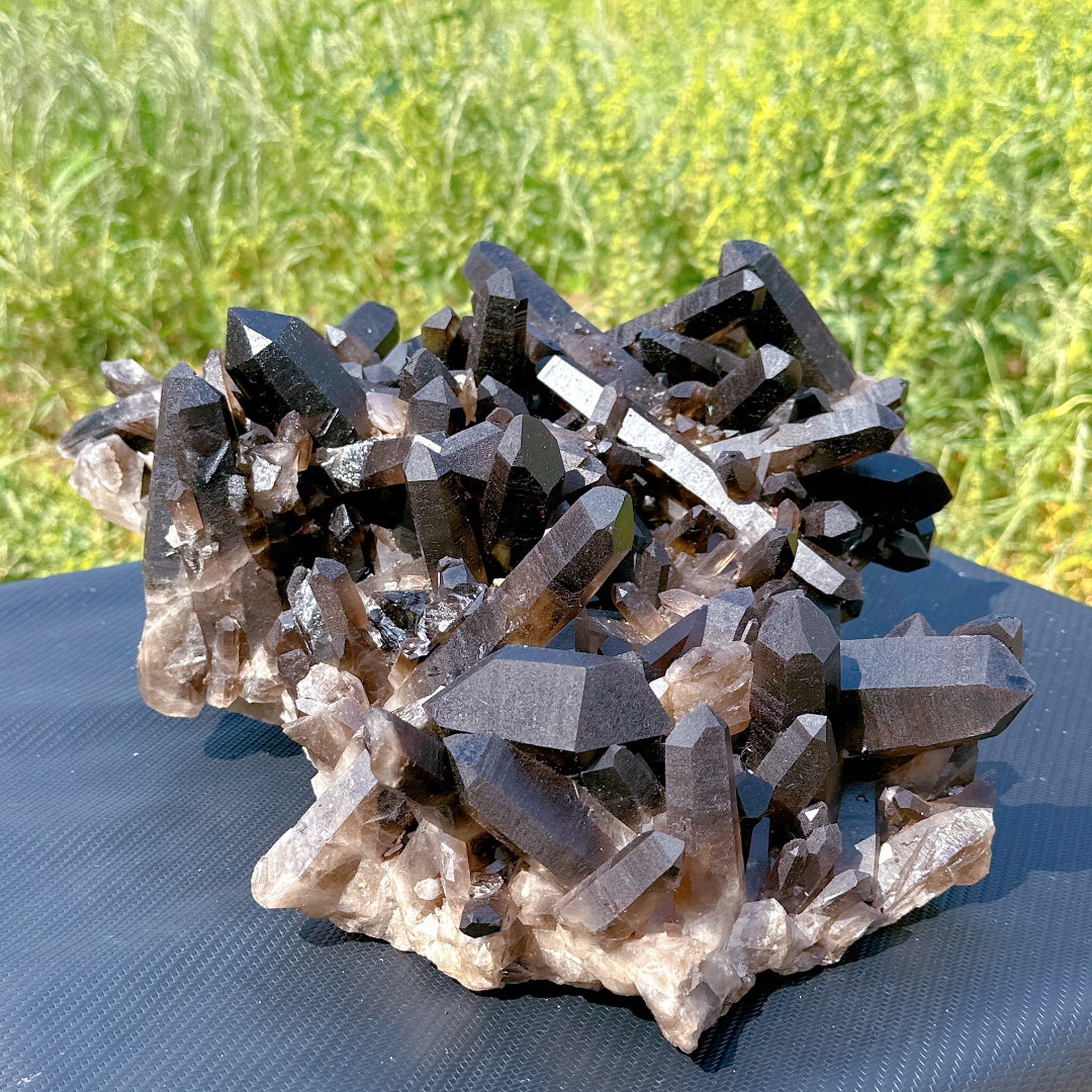 29LB Smoky Quartz Cluster,quartz Crystal Cluster,large Crystal Cluster ...
