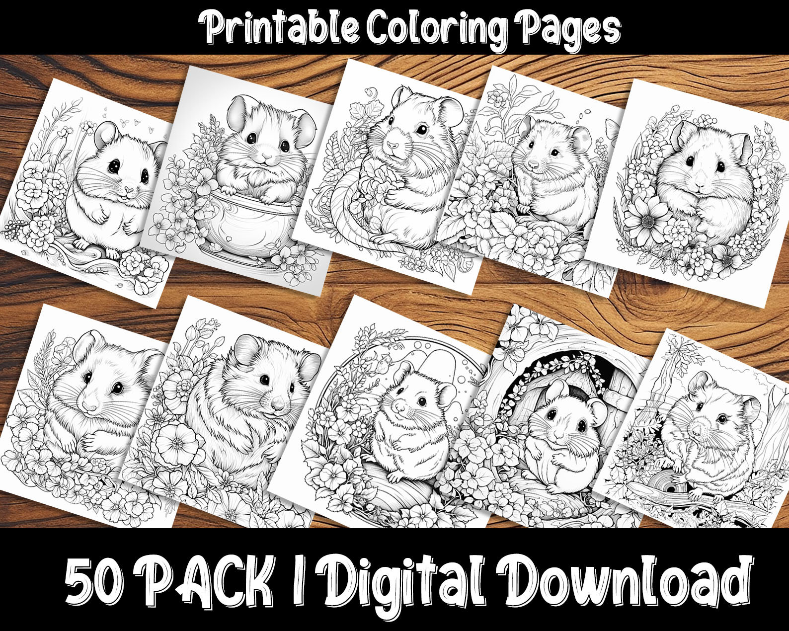 Hamster Coloring Pages: Dive Into the Cute World of Hamsters With Our ...