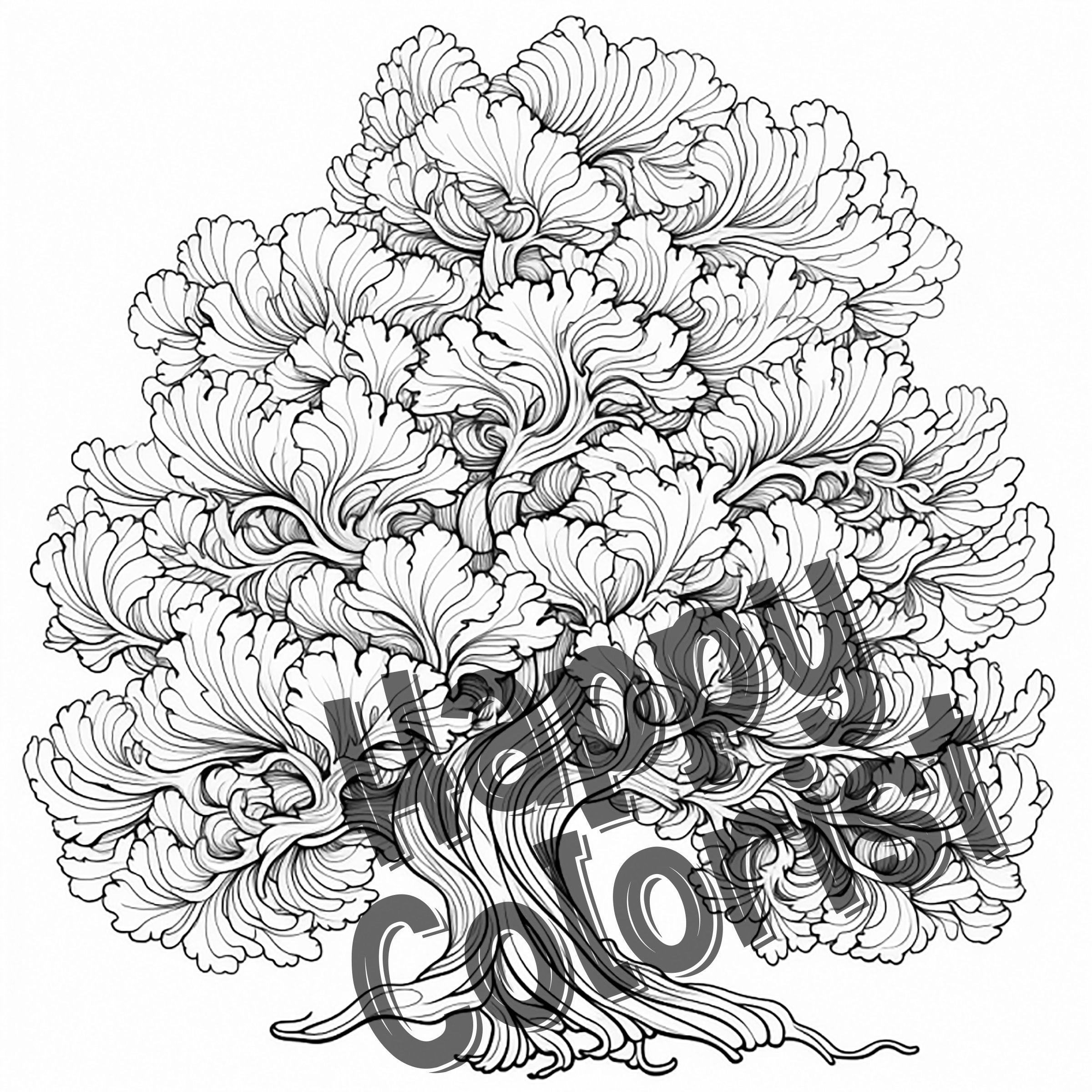 Trees Coloring Pages: Explore the Beauty of Nature With Our Fun and ...