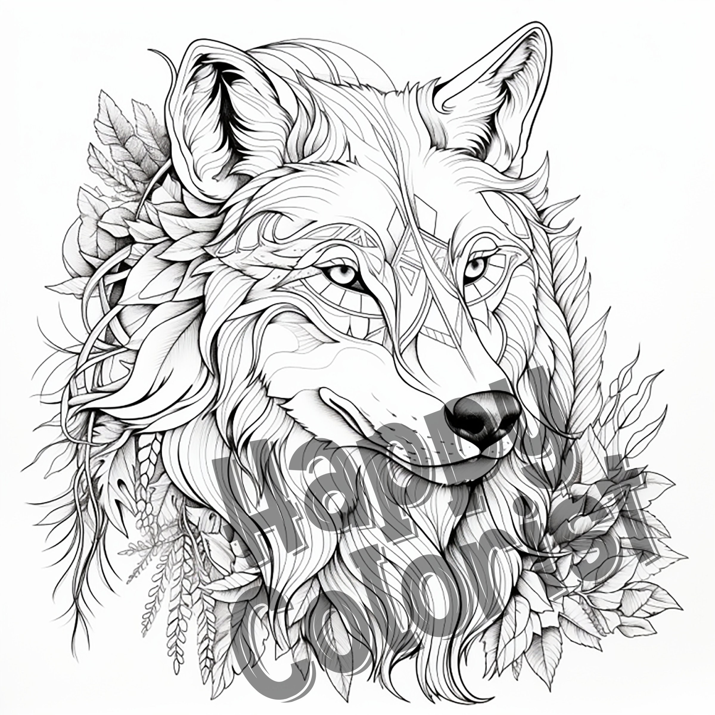 Enthralling Wolves Coloring Pages: Engage in a Creative Journey With ...