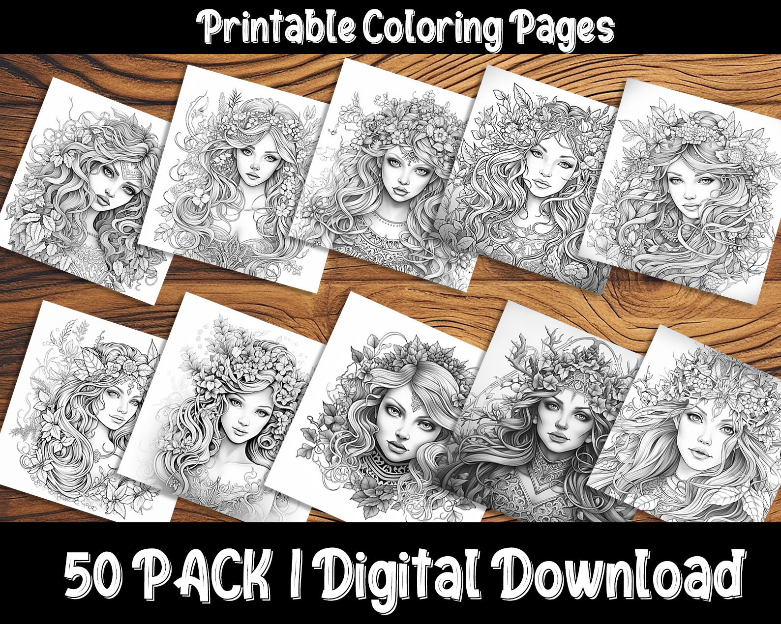 Enchanting Tree Spirit Coloring Pages: Mystical Forest Adventure for ...