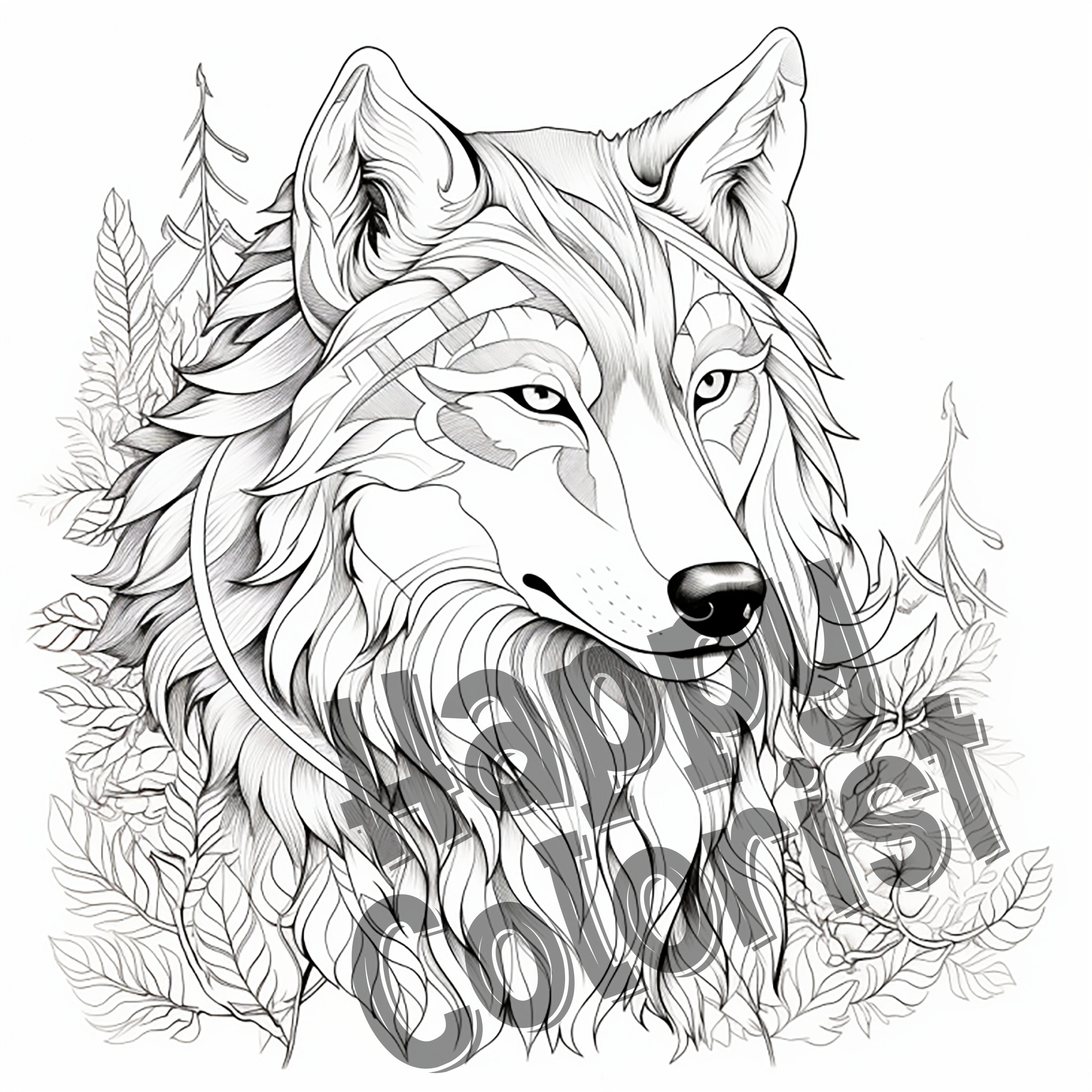 Enthralling Wolves Coloring Pages: Engage in a Creative Journey With ...