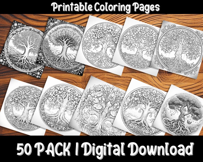 Fun Tree of Life Coloring Sheets: Color and Learn About Nature's Magic ...