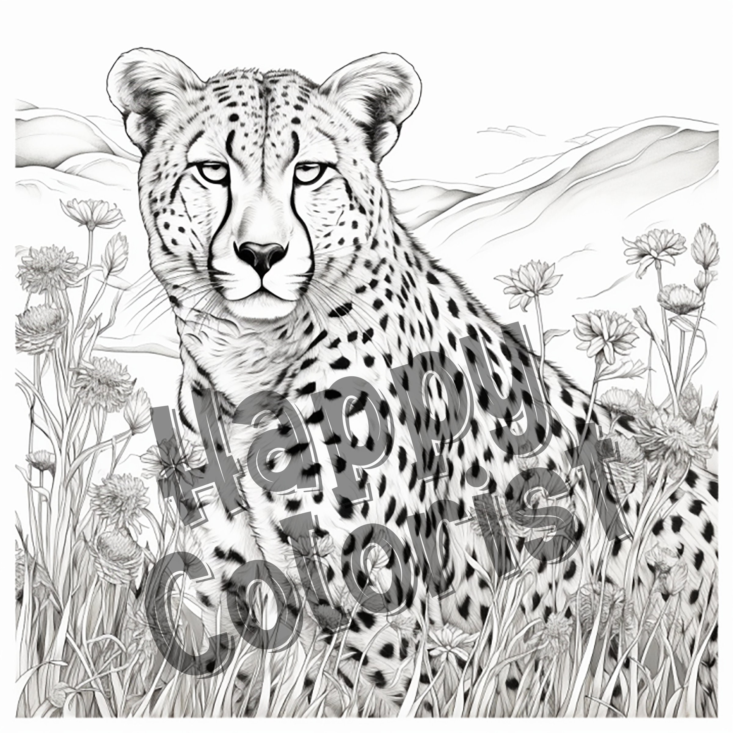 Cheetah Coloring Pages: Engaging and Relaxing Activity for All Ages ...