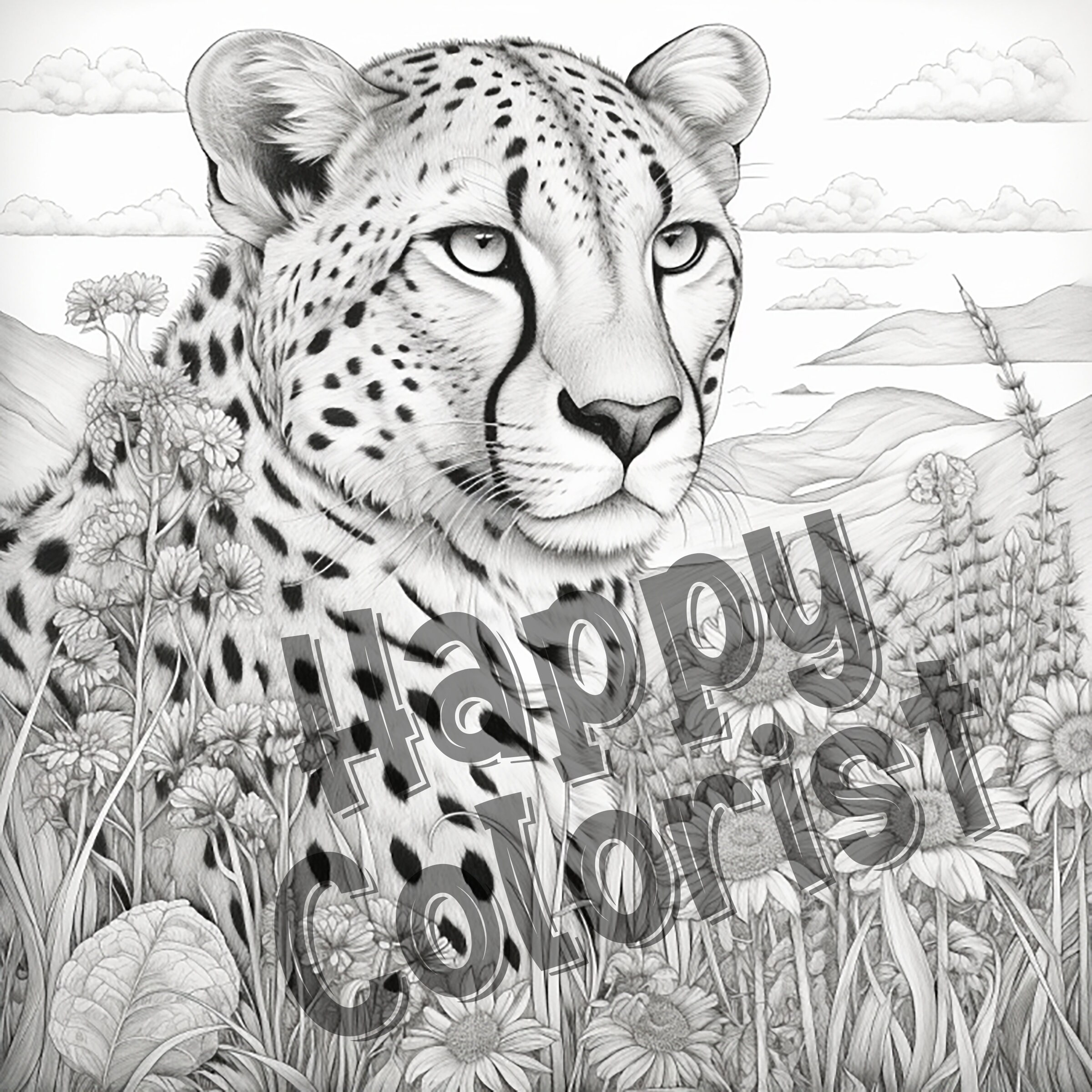 Cheetah Coloring Pages: Engaging and Relaxing Activity for All Ages ...