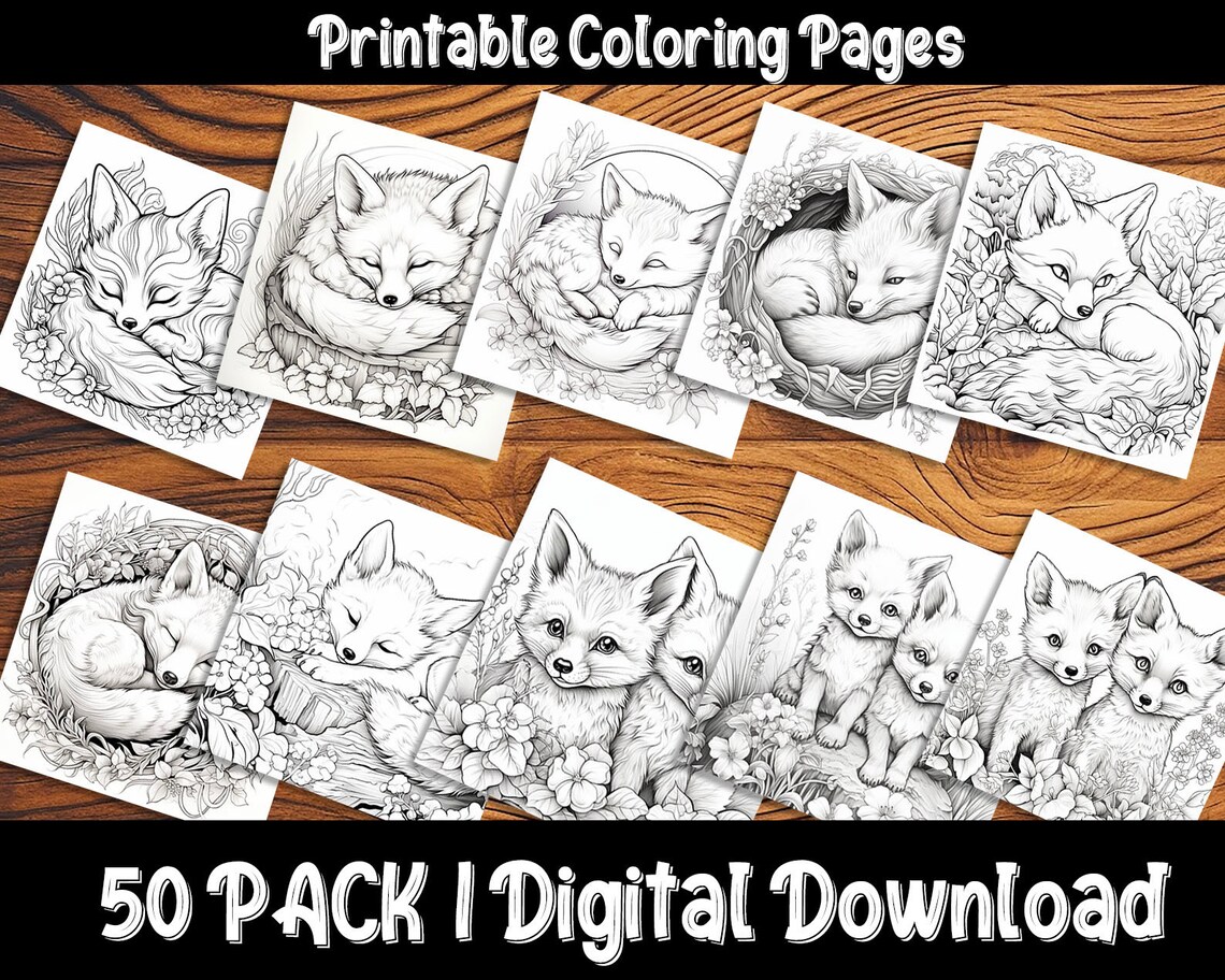 Baby Fox Coloring Pages: Discover the Charm of the Forest With Our ...