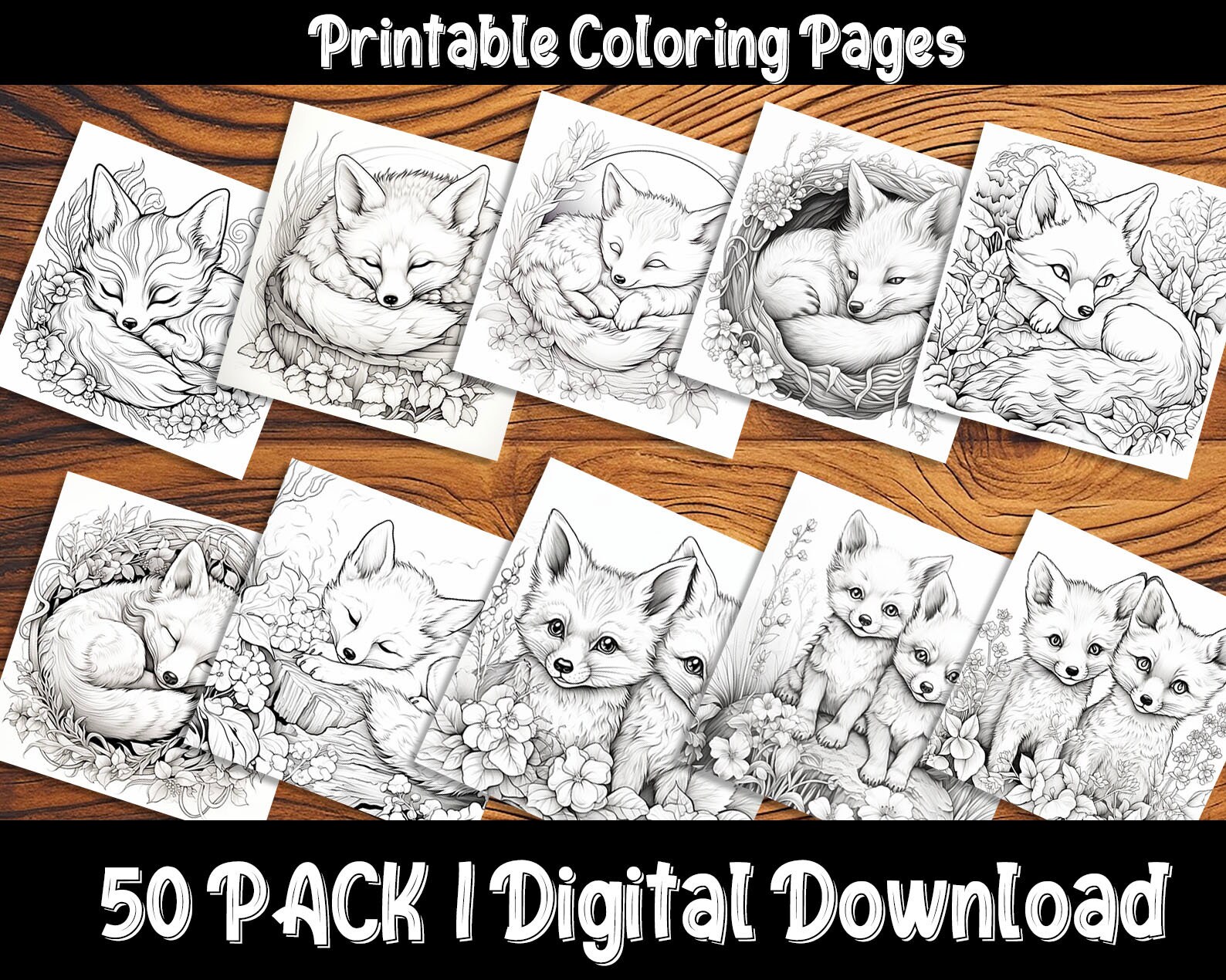 Baby Fox Coloring Pages: Discover the Charm of the Forest With Our ...
