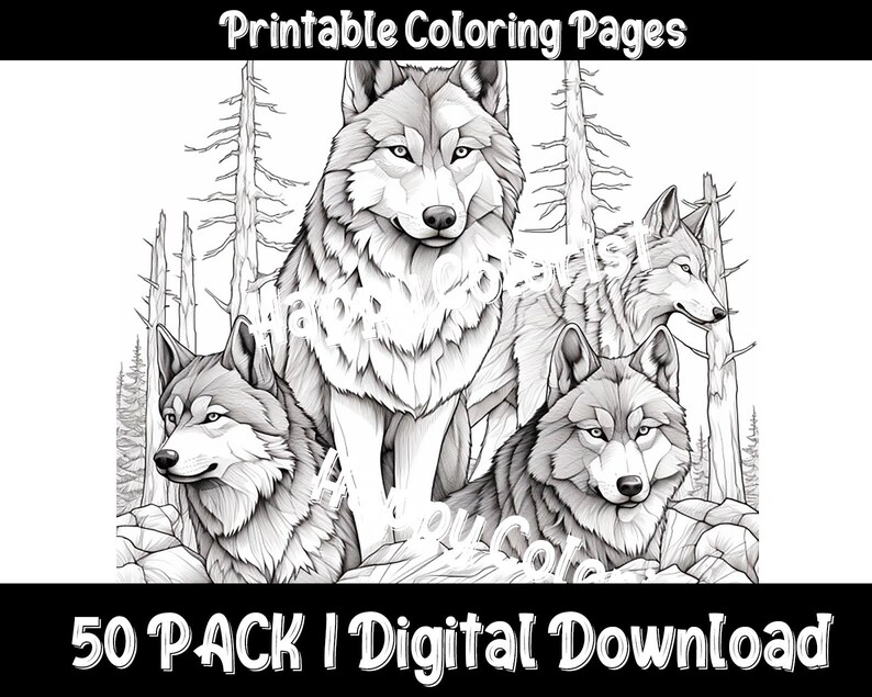 Enthralling Wolves Coloring Pages: Engage in a Creative Journey With ...