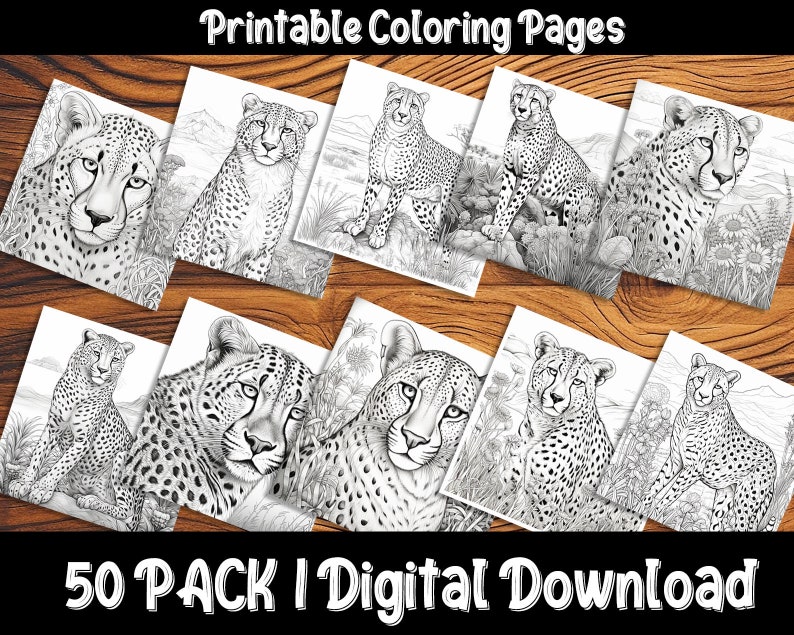 Cheetah Coloring Pages: Engaging and Relaxing Activity for All Ages ...
