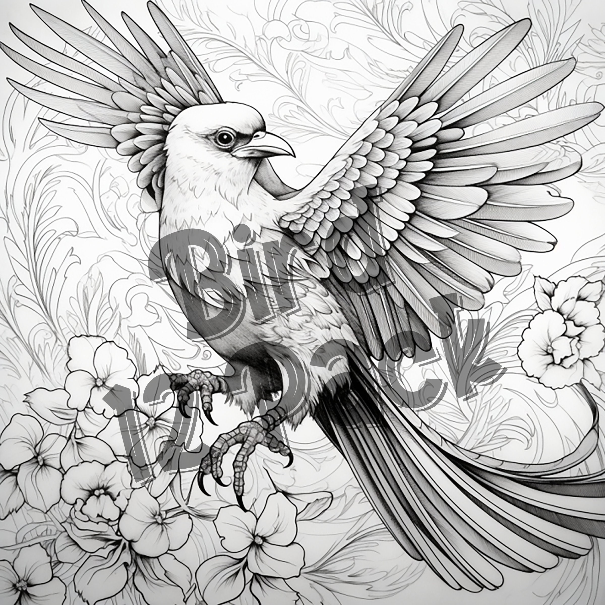 Bird-themed Coloring Pages: Engaging and Relaxing Activity for All Ages ...
