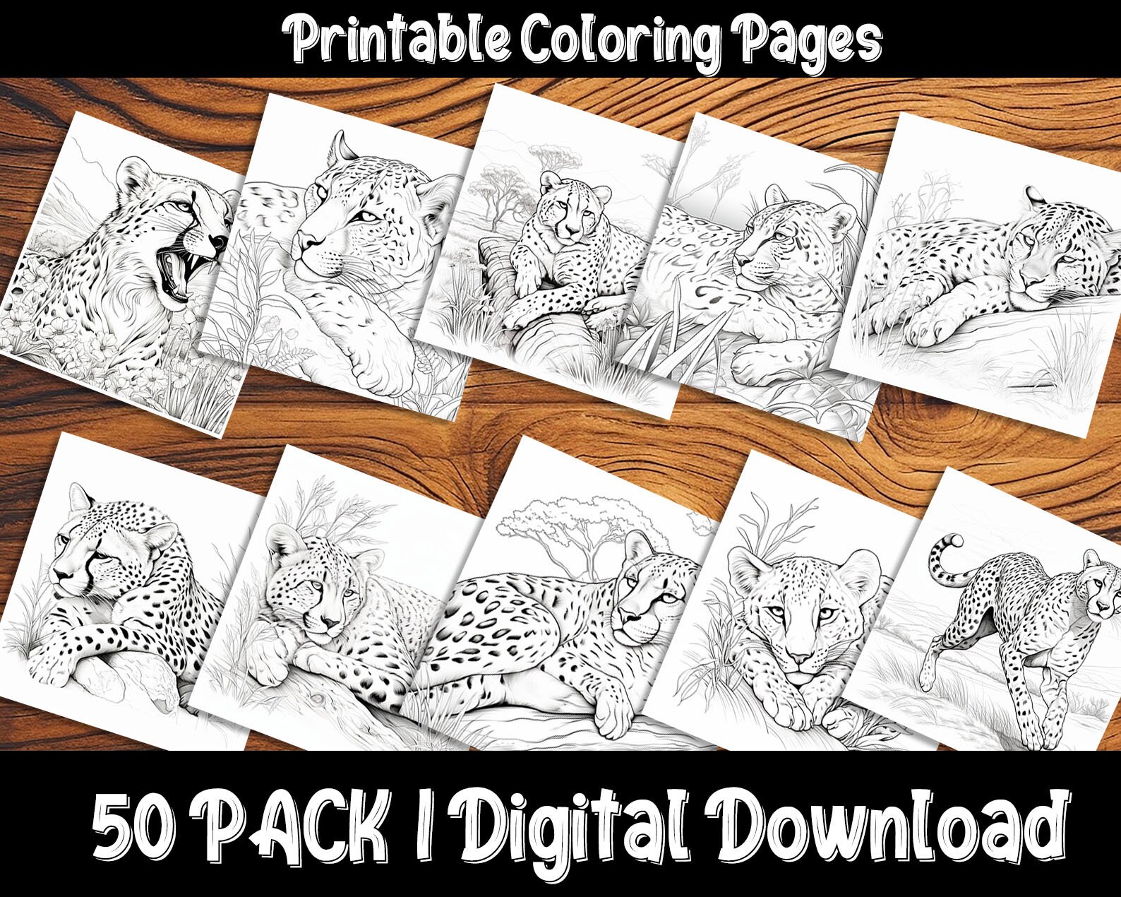 Cheetah Coloring Pages: Engaging and Relaxing Activity for All Ages ...