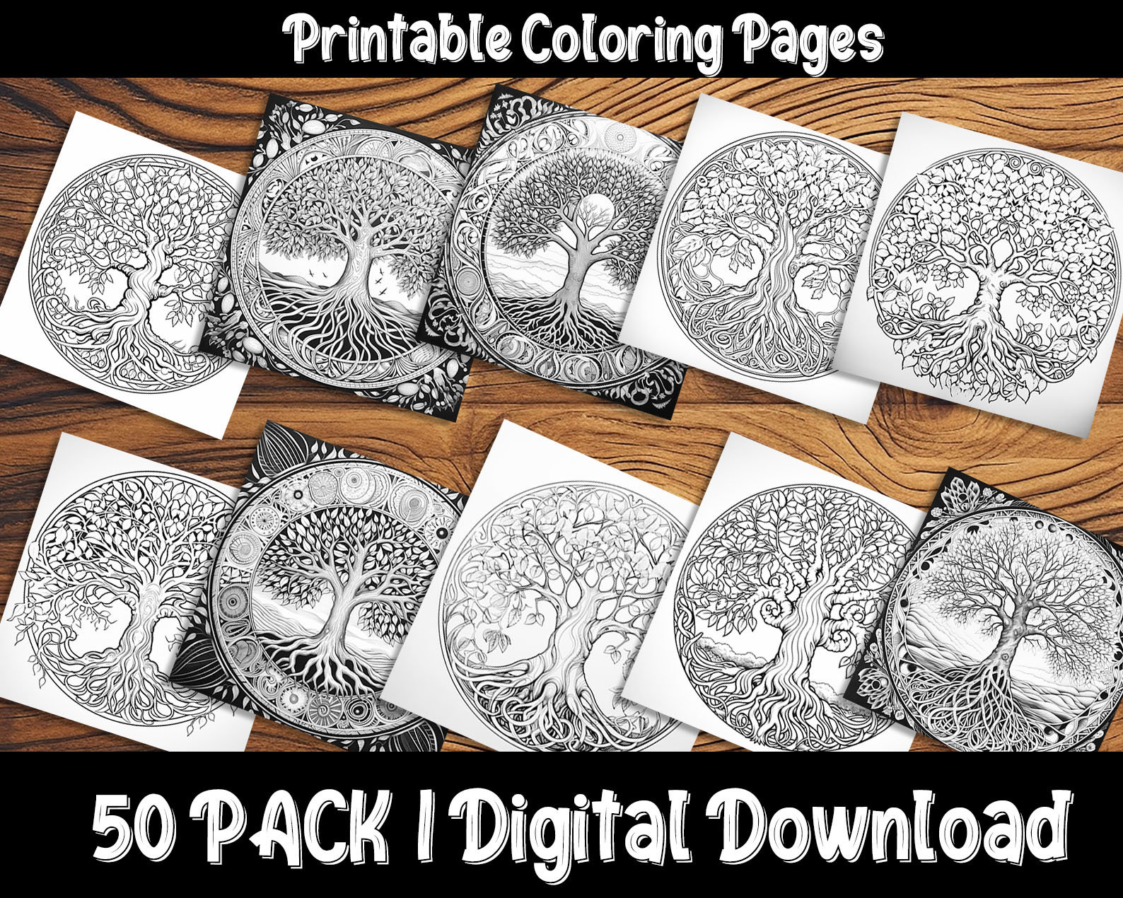 Fun Tree of Life Coloring Sheets: Color and Learn About Nature's Magic ...