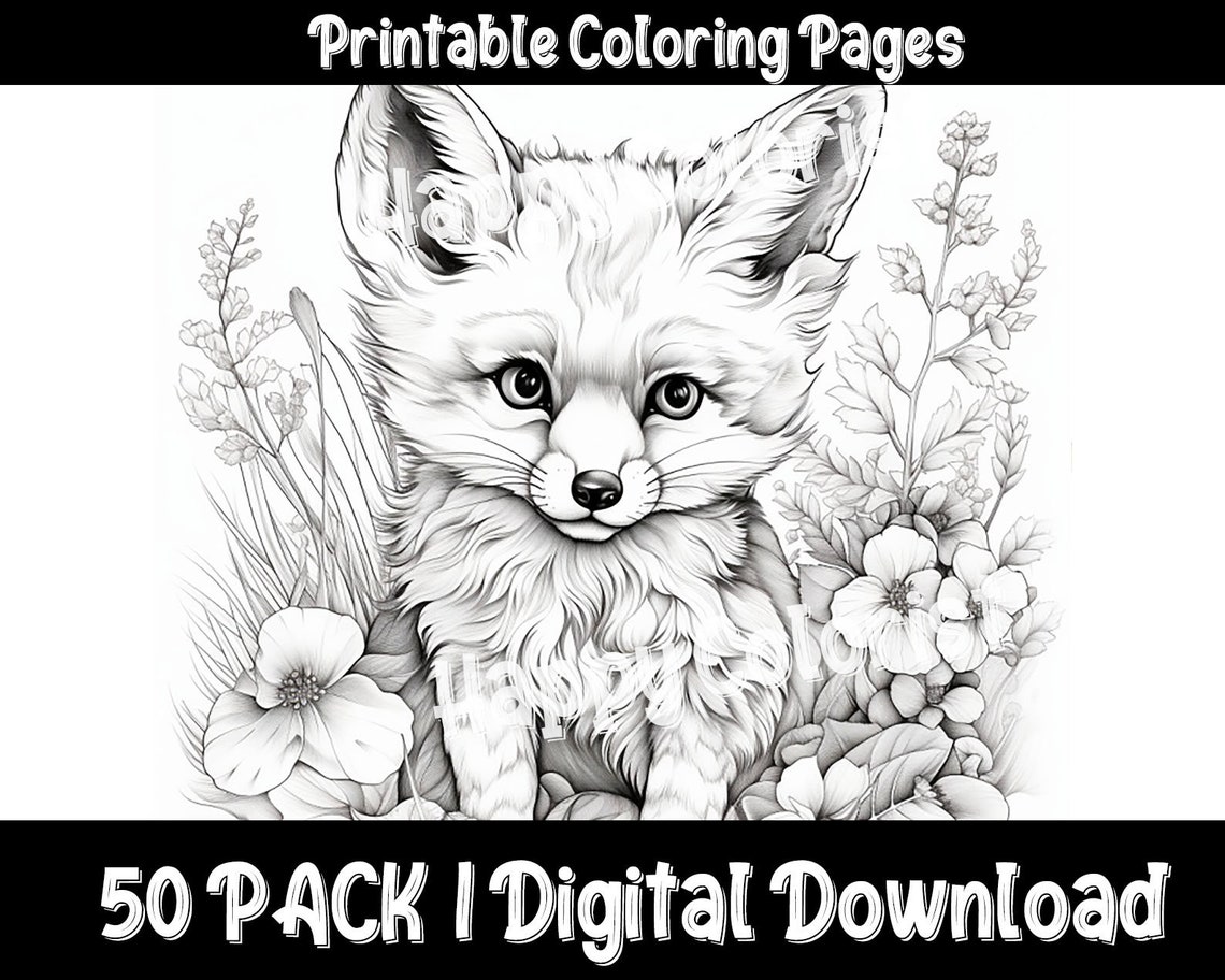Baby Fox Coloring Pages: Discover the Charm of the Forest With Our ...