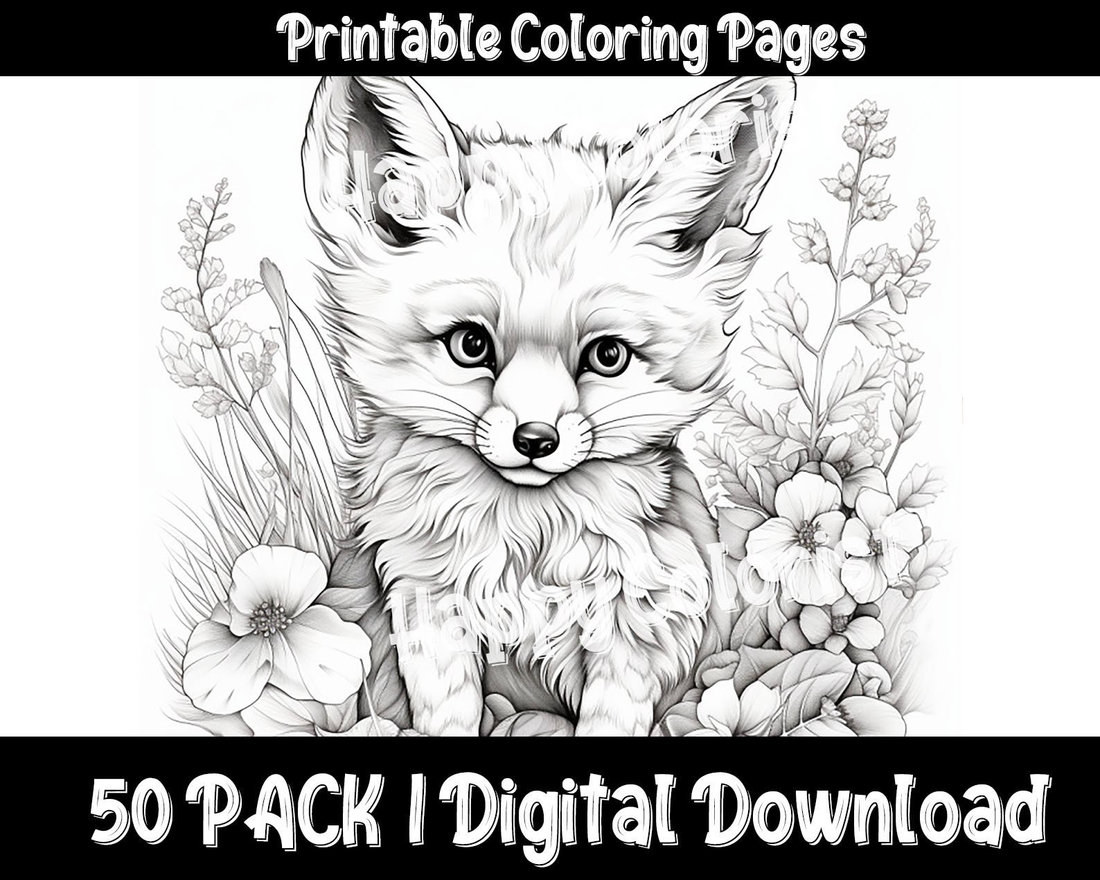 Baby Fox Coloring Pages: Discover the Charm of the Forest With Our ...
