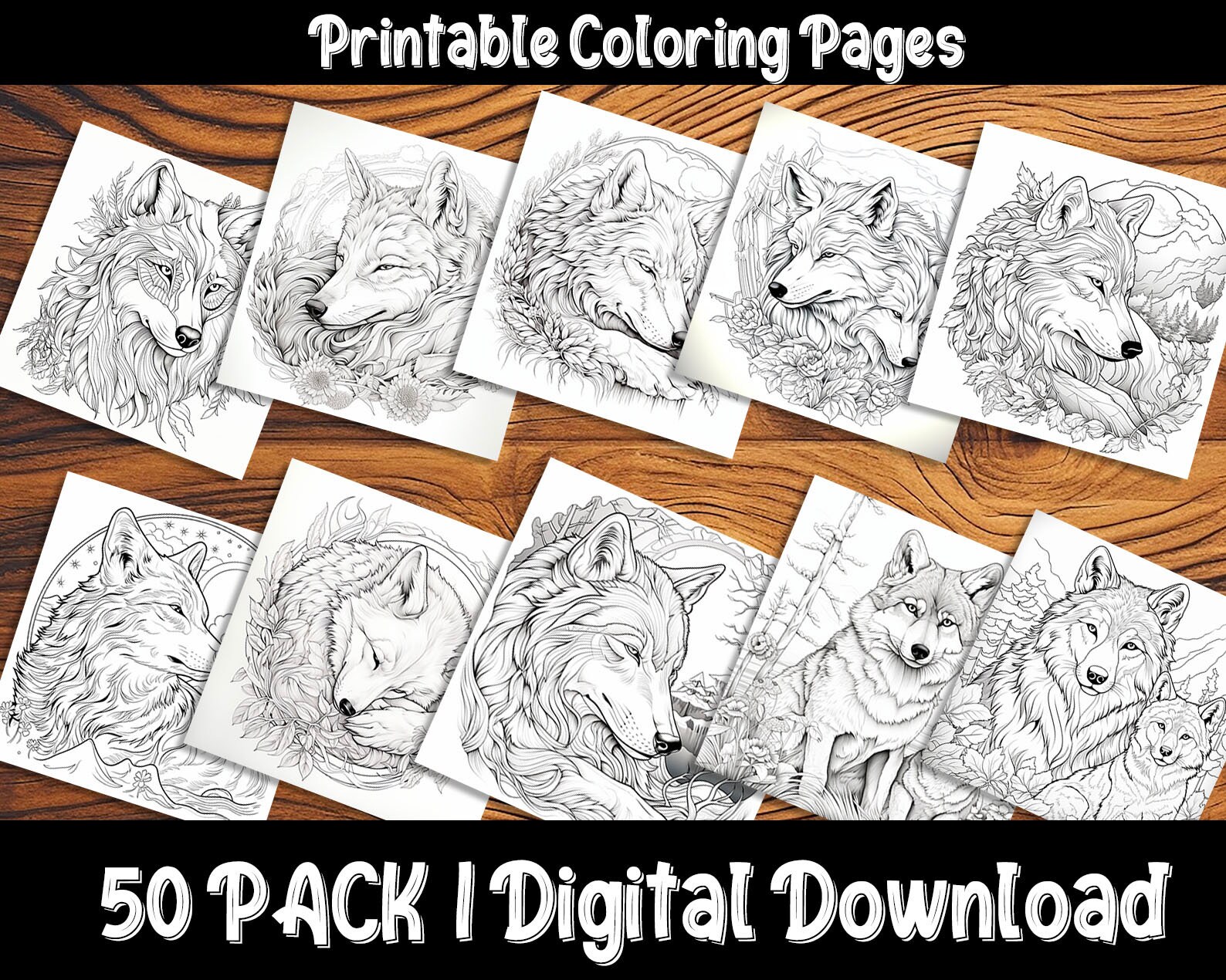 Enthralling Wolves Coloring Pages: Engage in a Creative Journey With ...