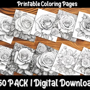 Roses Coloring Pages: Unleash Your Creativity With Our Beautiful, Hand ...