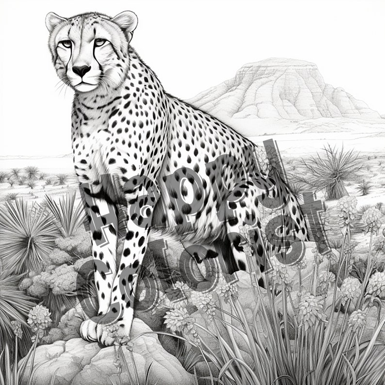 Cheetah Coloring Pages: Engaging and Relaxing Activity for All Ages ...