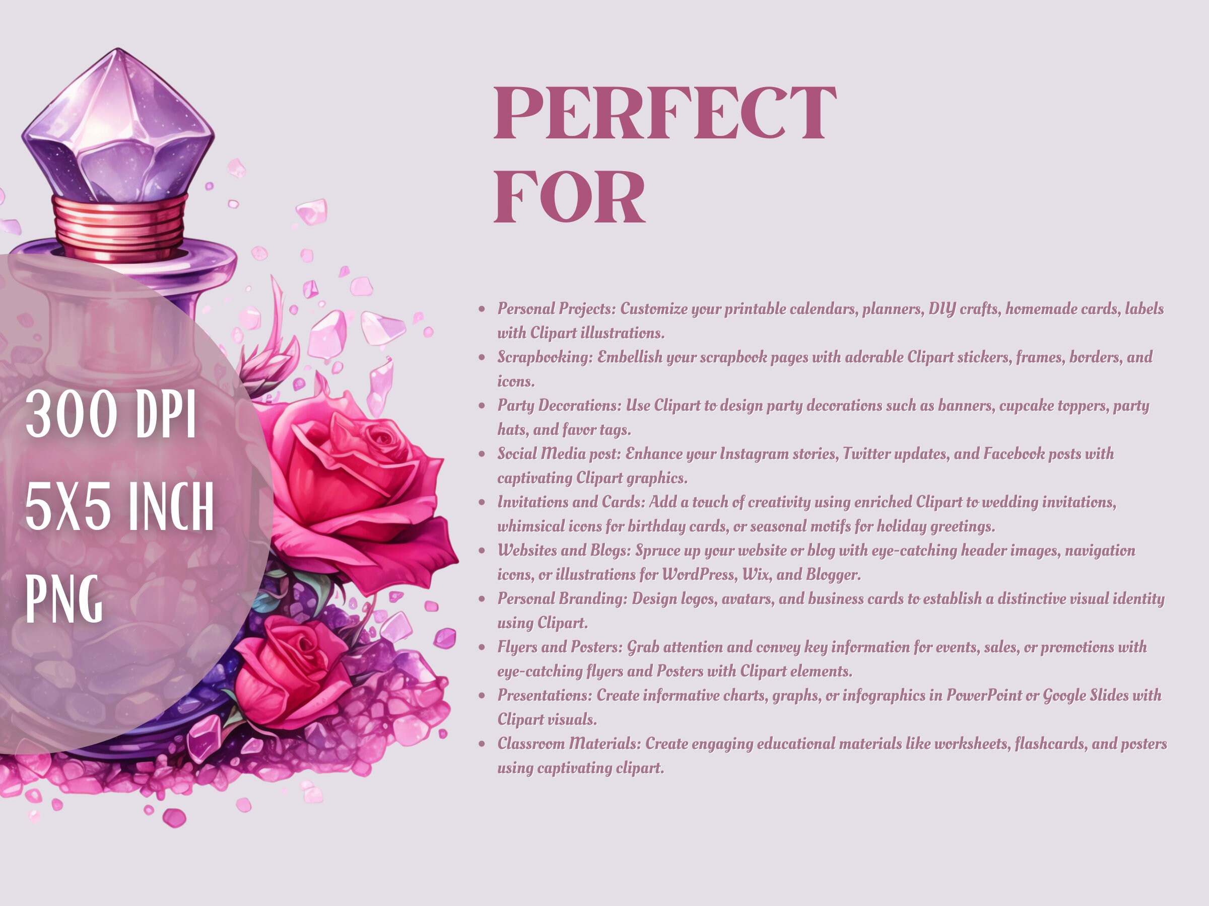 Watercolor Witches Love Potions Clipart Bundle, Mystical Clipart ...