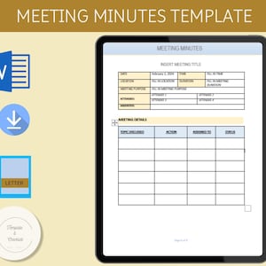 note taking template microsoft word