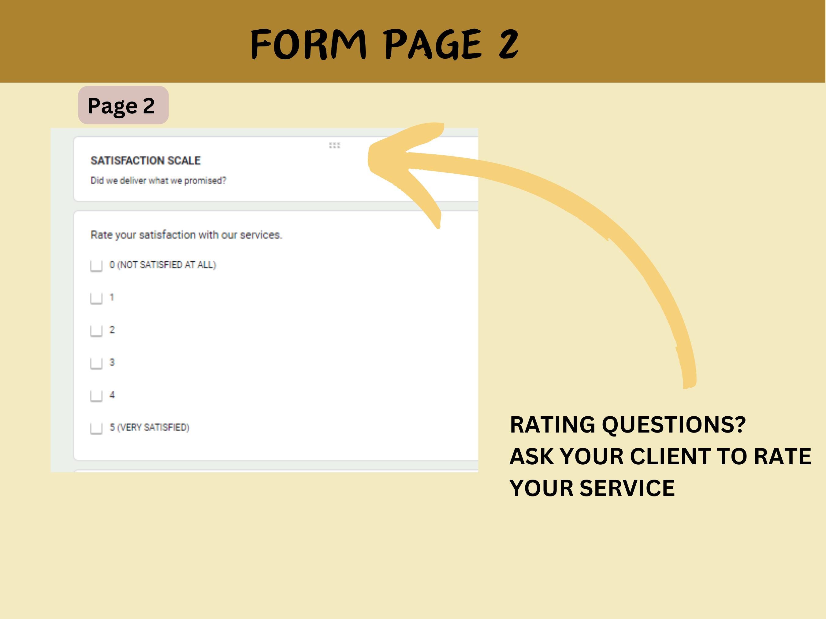 Client Survey Google Form Template, Client Feedback Form, Customer ...