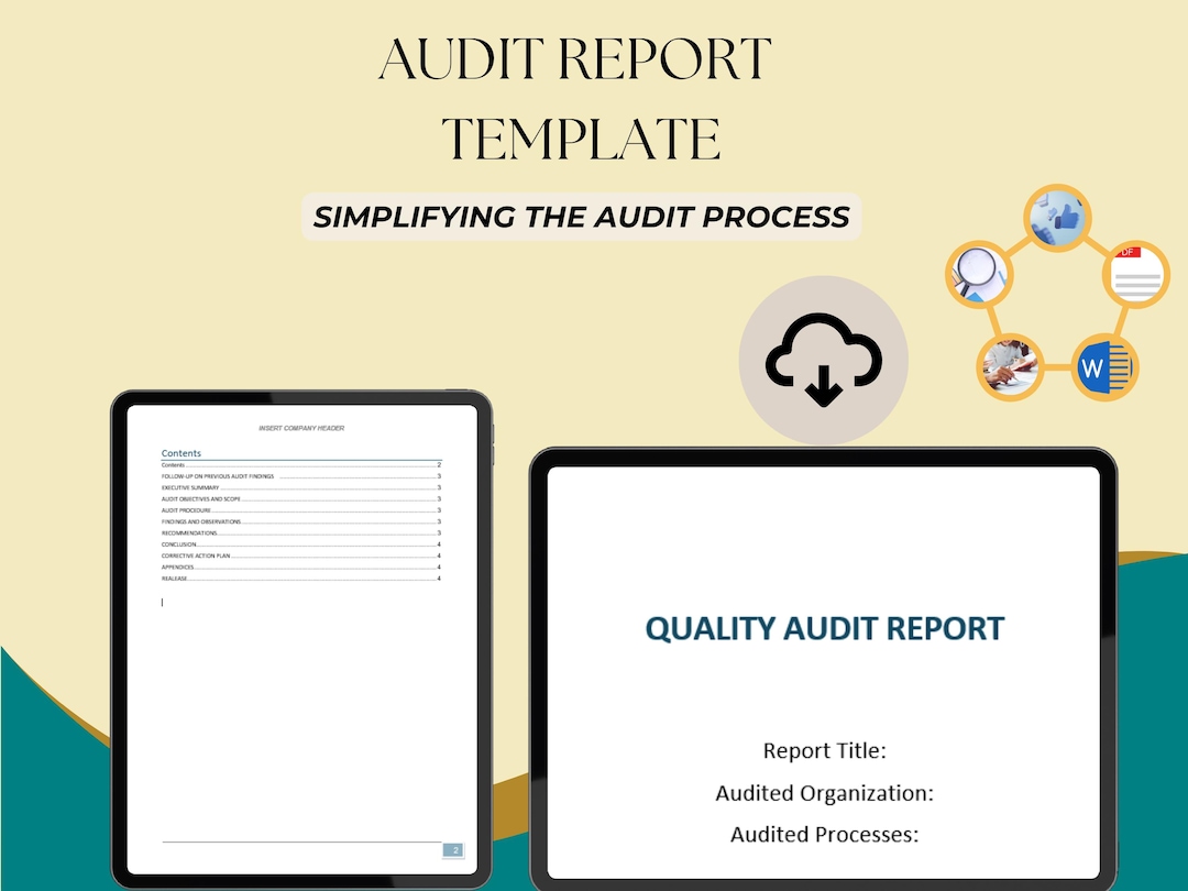 Quality Audit Findings Report Template: Editable MS Word, ISO 9001 (digital) - Etsy