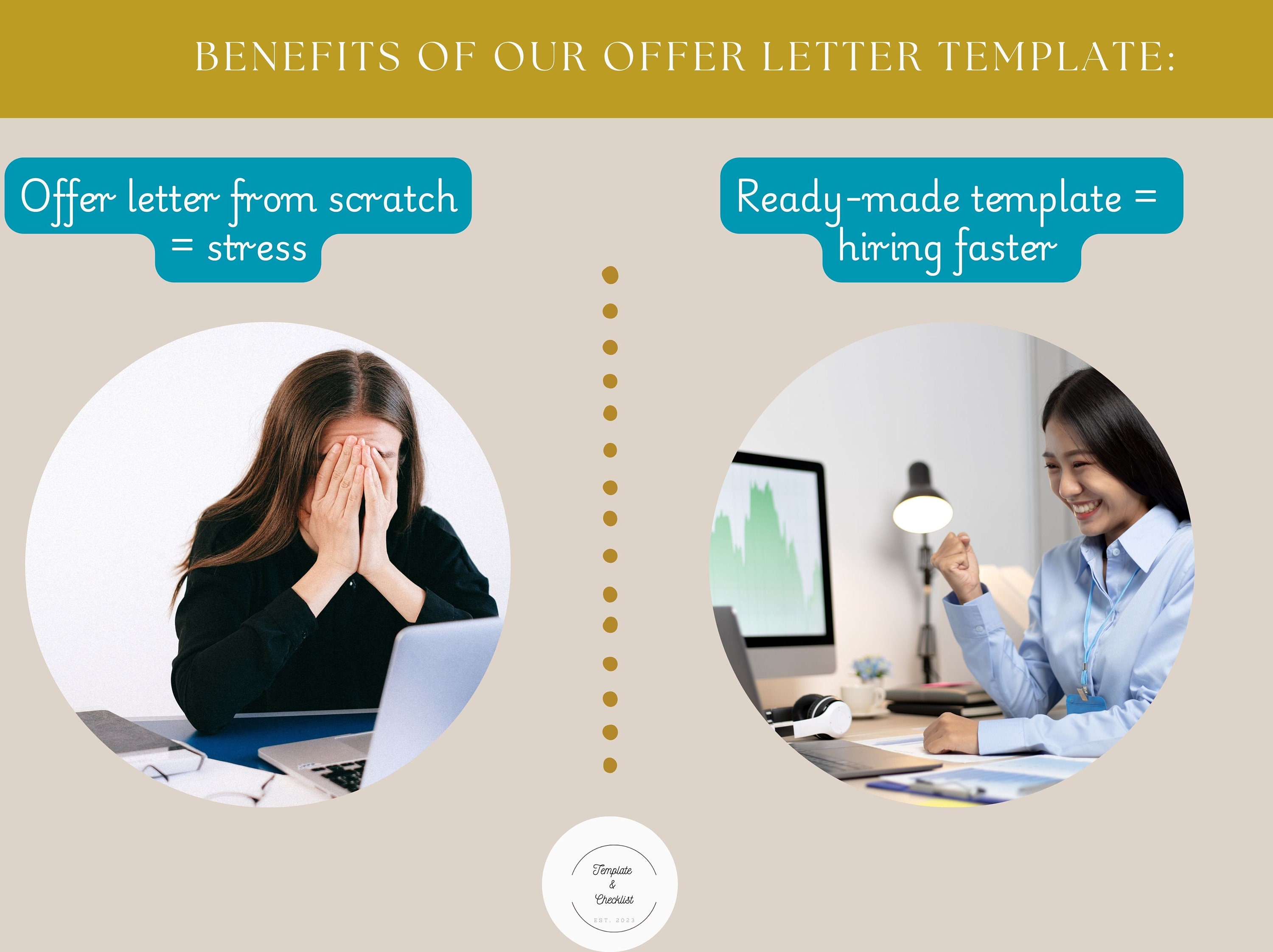 Employment Offer Letter Template|job Offer Letter|employee Offer Letter| HR Offer Letter|letter ...