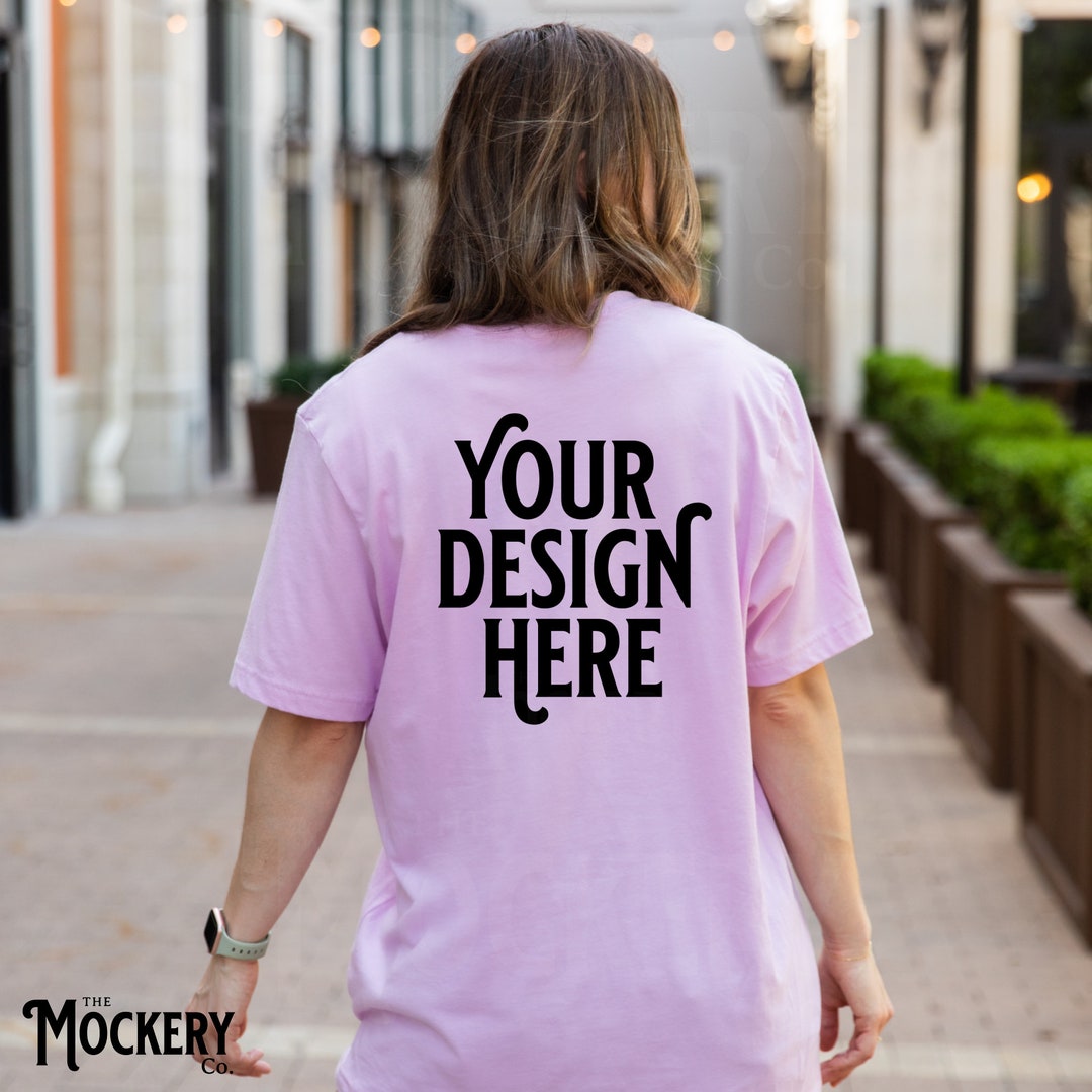 Blossom Comfort Colors Back of Shirt Mockup | Comfort Colors C1717 ...