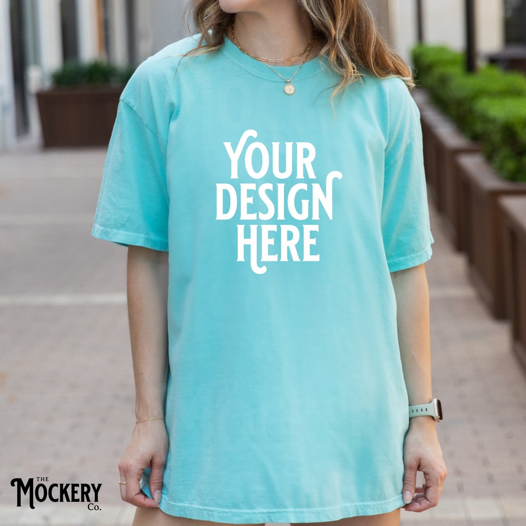 Chalky Mint Comfort Colors Mockup | Comfort Colors C1717 Chalky Mint ...