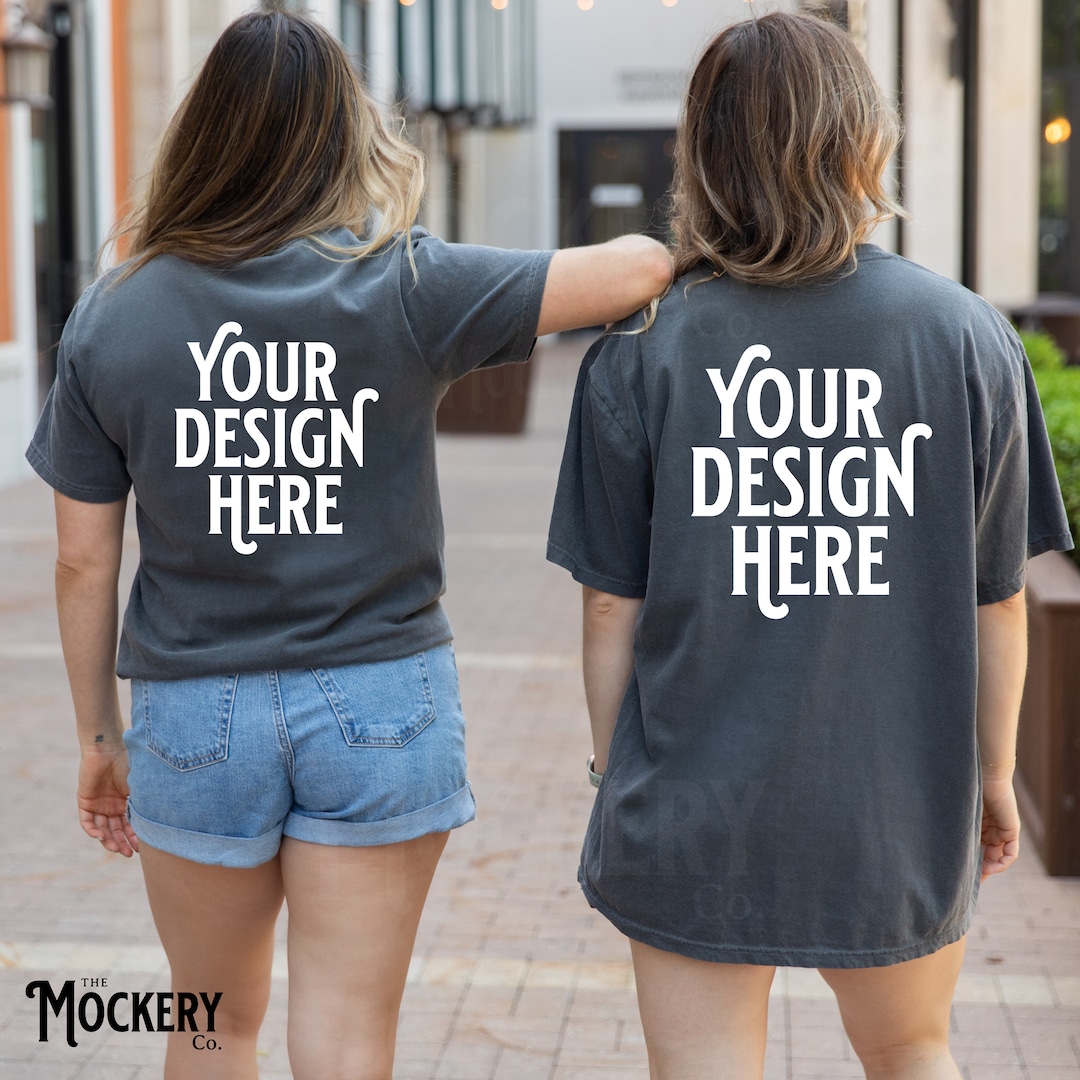 Peppers Comfort Colors Mockup With 2 Female Models | Comfort Colors ...