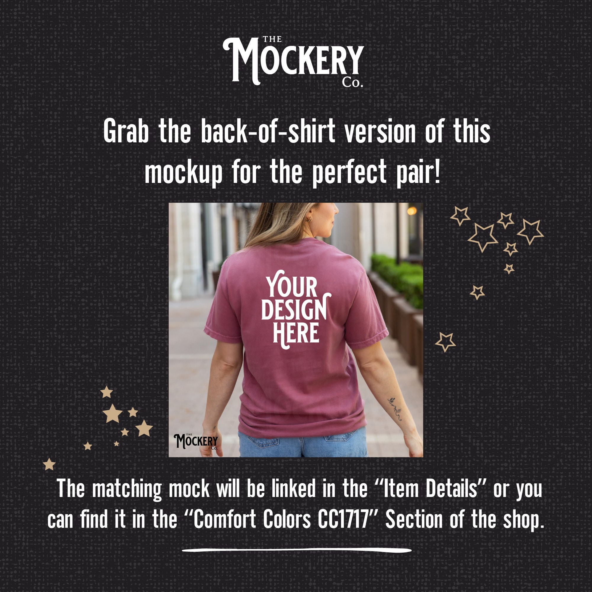 Brick Comfort Colors Mockup | Comfort Colors C1717 Brick Shirt Mockup | Oversized CC Mockup ...