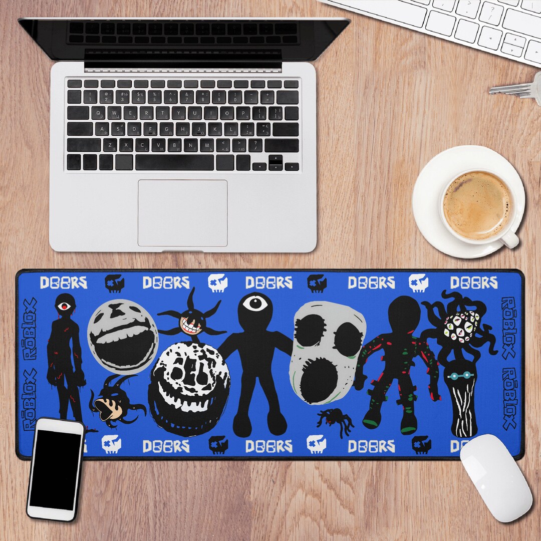 Roblox Doors Entities Desk Mouse Mat in Blue - Etsy