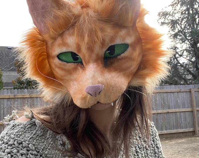 Ginger Cat Mask Read Desc. - Etsy