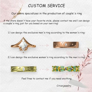 Unique Star Couple Ring Set Yellow Gold Star Ring Stacking Matching ...