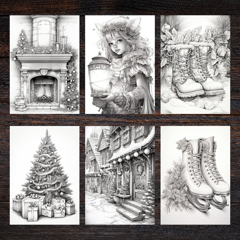 A Very Fairy Christmas Winter MEGA Bundle Coloring Book Poster Sheet ...