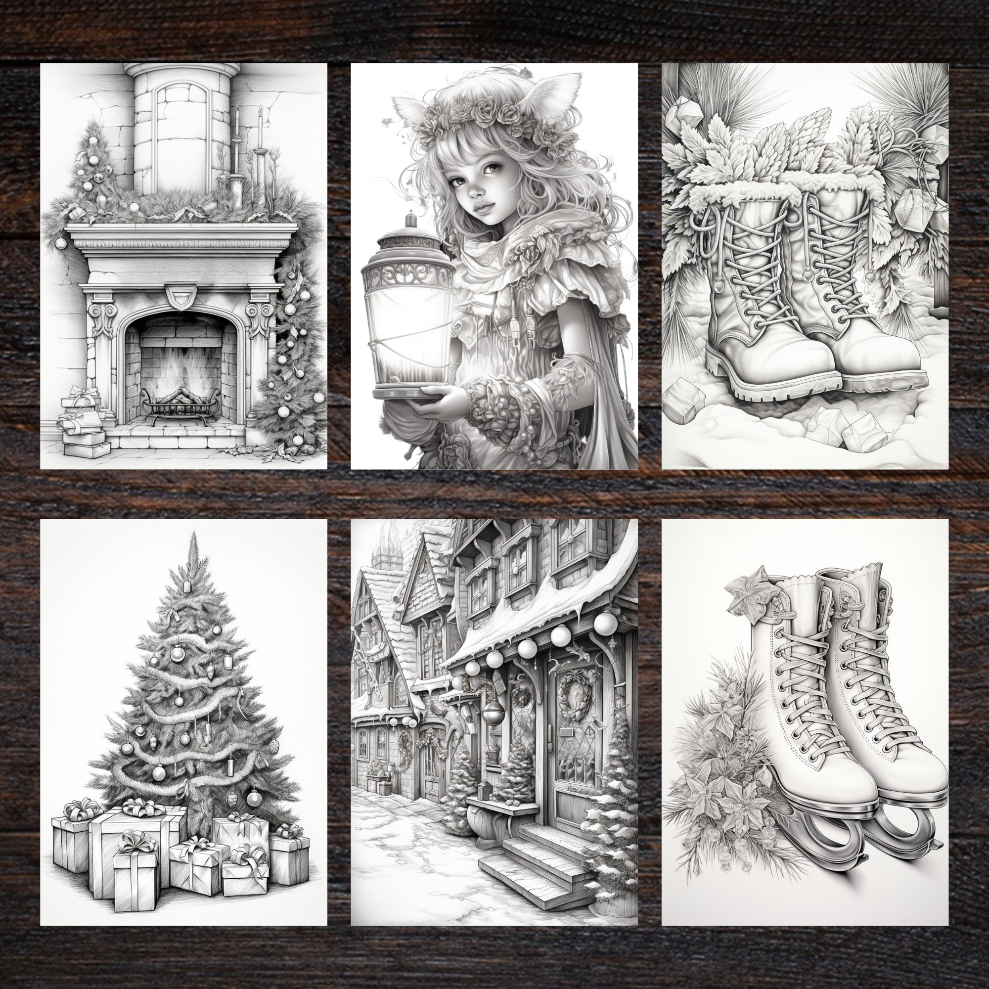 A Very Fairy Christmas Winter MEGA Bundle Coloring Book Poster Sheet ...