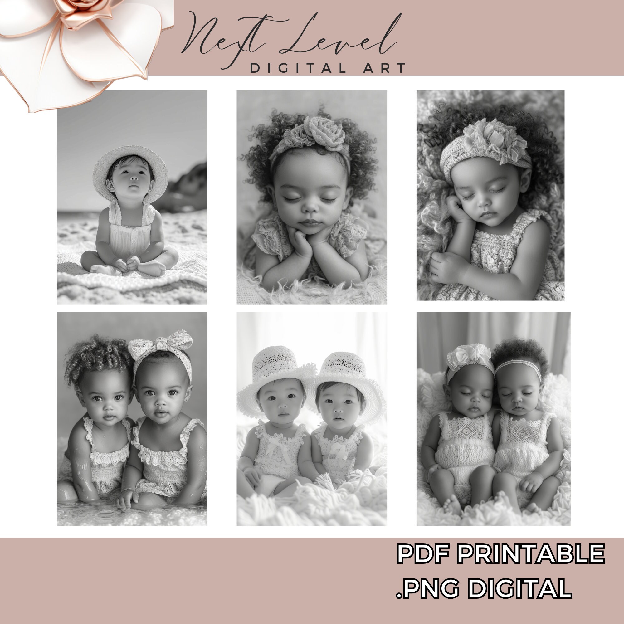 Babies Coloring Book Pages Realistic Grayscale Adult Coloring Sheets in ...