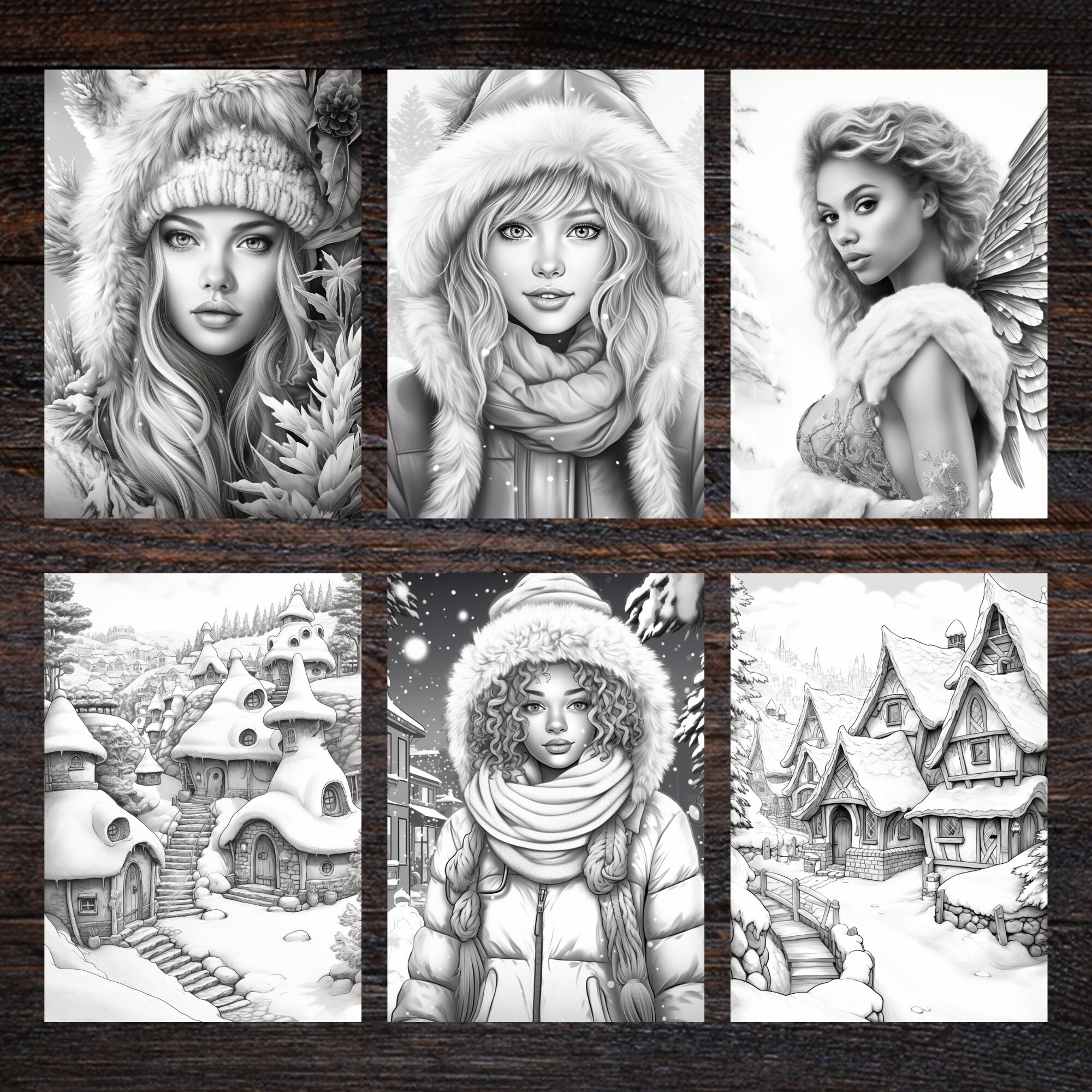 A Very Fairy Christmas Winter MEGA Bundle Coloring Book Poster - Etsy