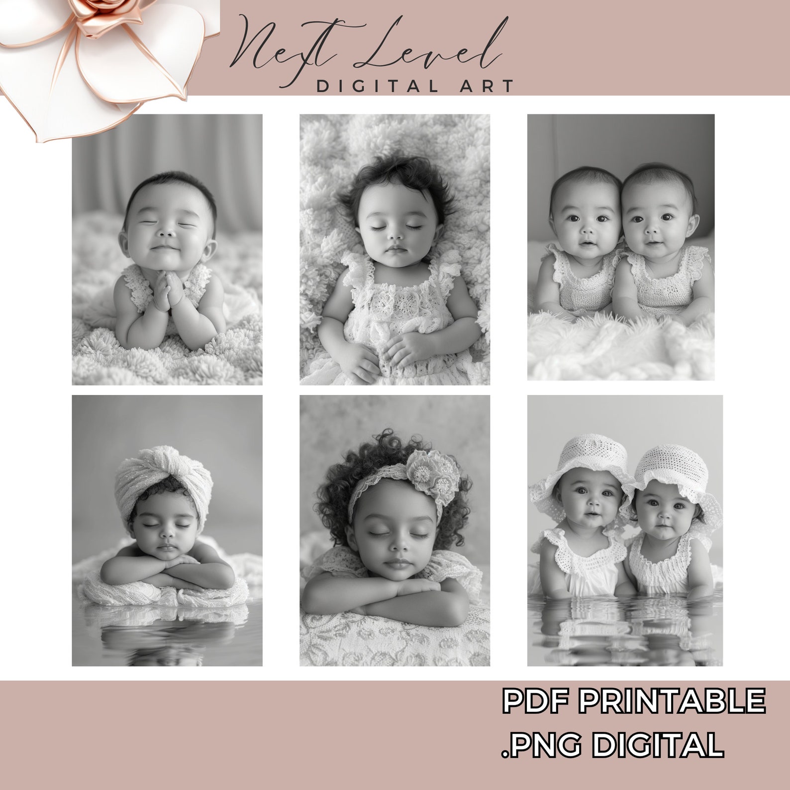 Babies Coloring Book Pages Realistic Grayscale Adult Coloring Sheets in ...