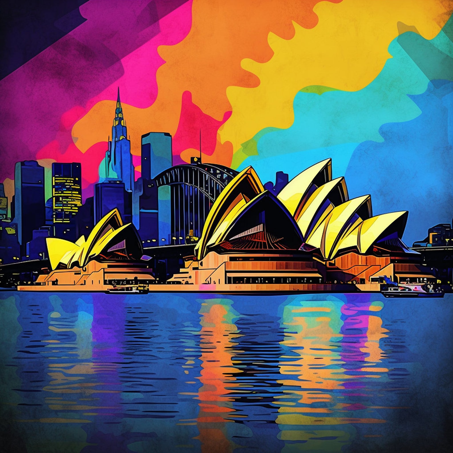 Australian Cities - Popart - Etsy